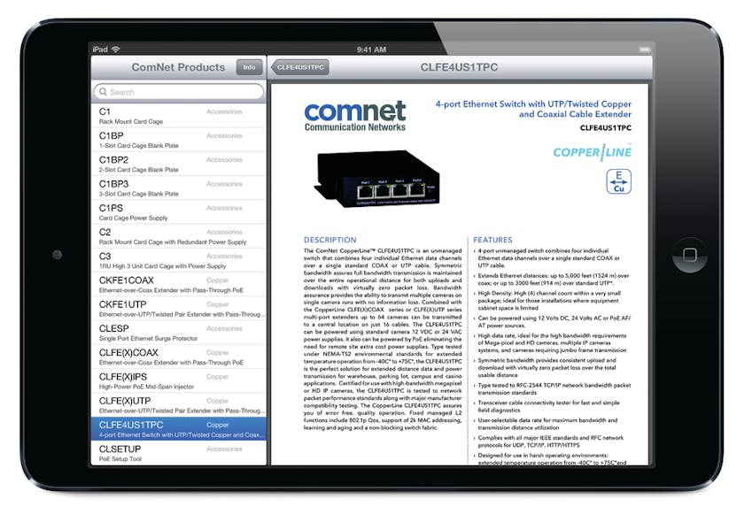 ComNet announces mobile app that identifies signal transmission ...