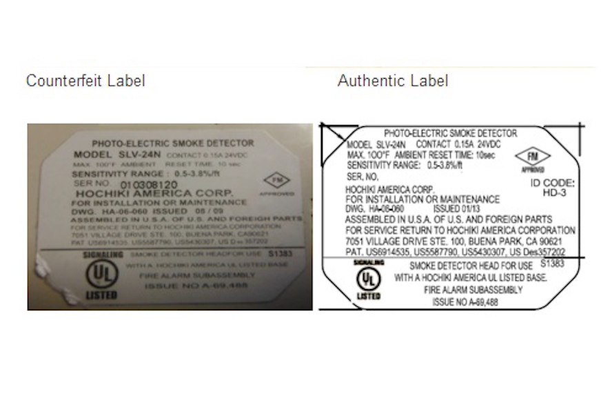 Warning issued over smoke detector bearing counterfeit UL mark ...