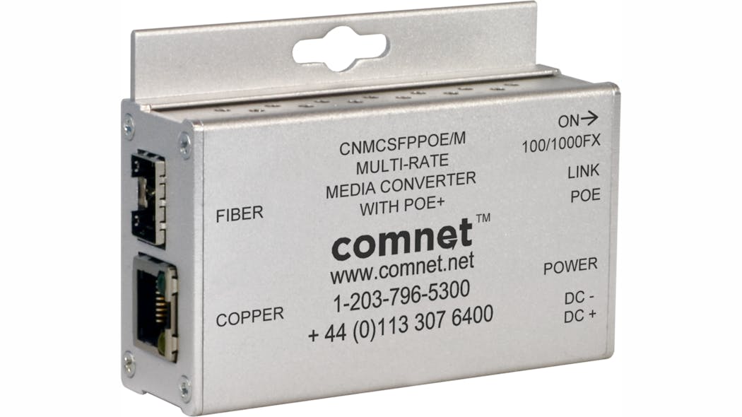 ComNet's CNMCSFP Electrical-to-Optical Media Converter | Security Info ...
