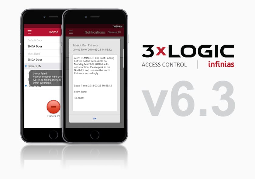3xLOGIC infinias 6.3 access control platform | Security Info Watch