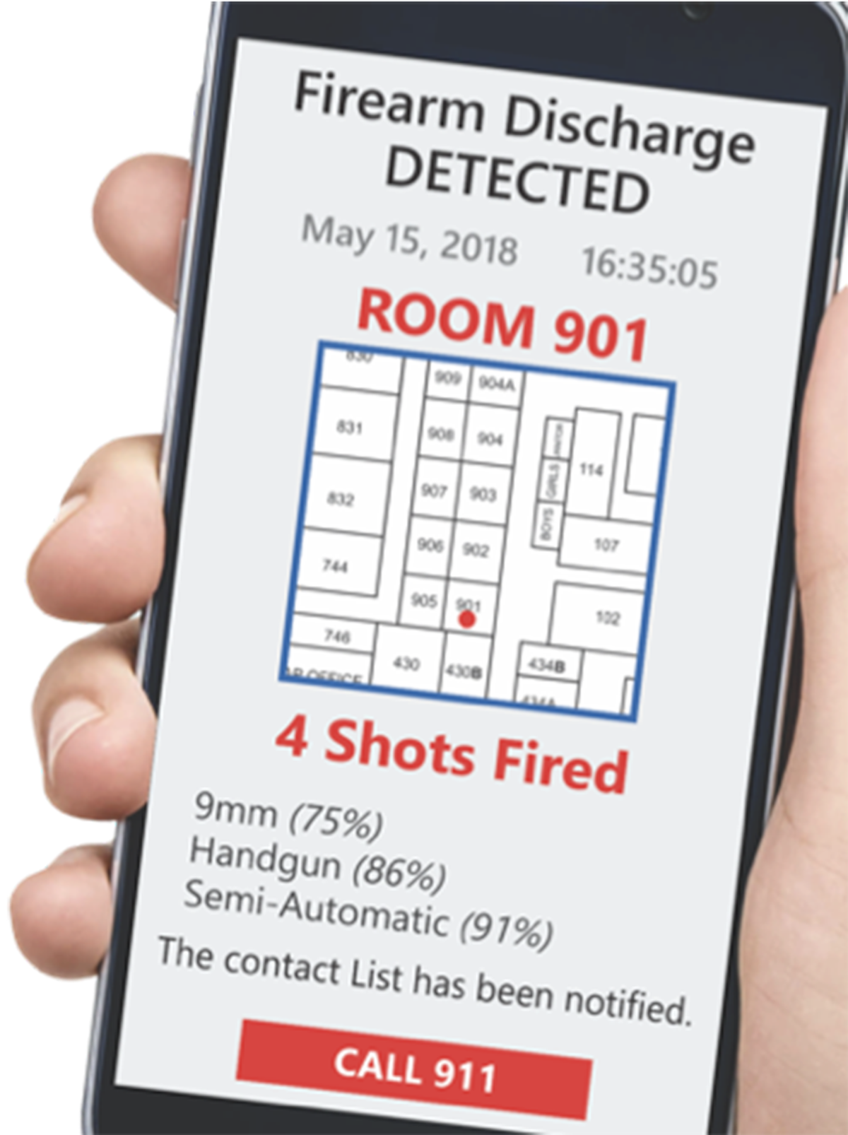 Safe Zone Gunfire Detector From: Safe Zone Gunfire Detection | Security ...