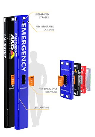 Pedestal PRO Emergency Call Station Platform for Axis 2N Video Intercom ...