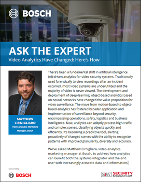 Video Analytics Have Changed: Here's How | SecurityInfoWatch