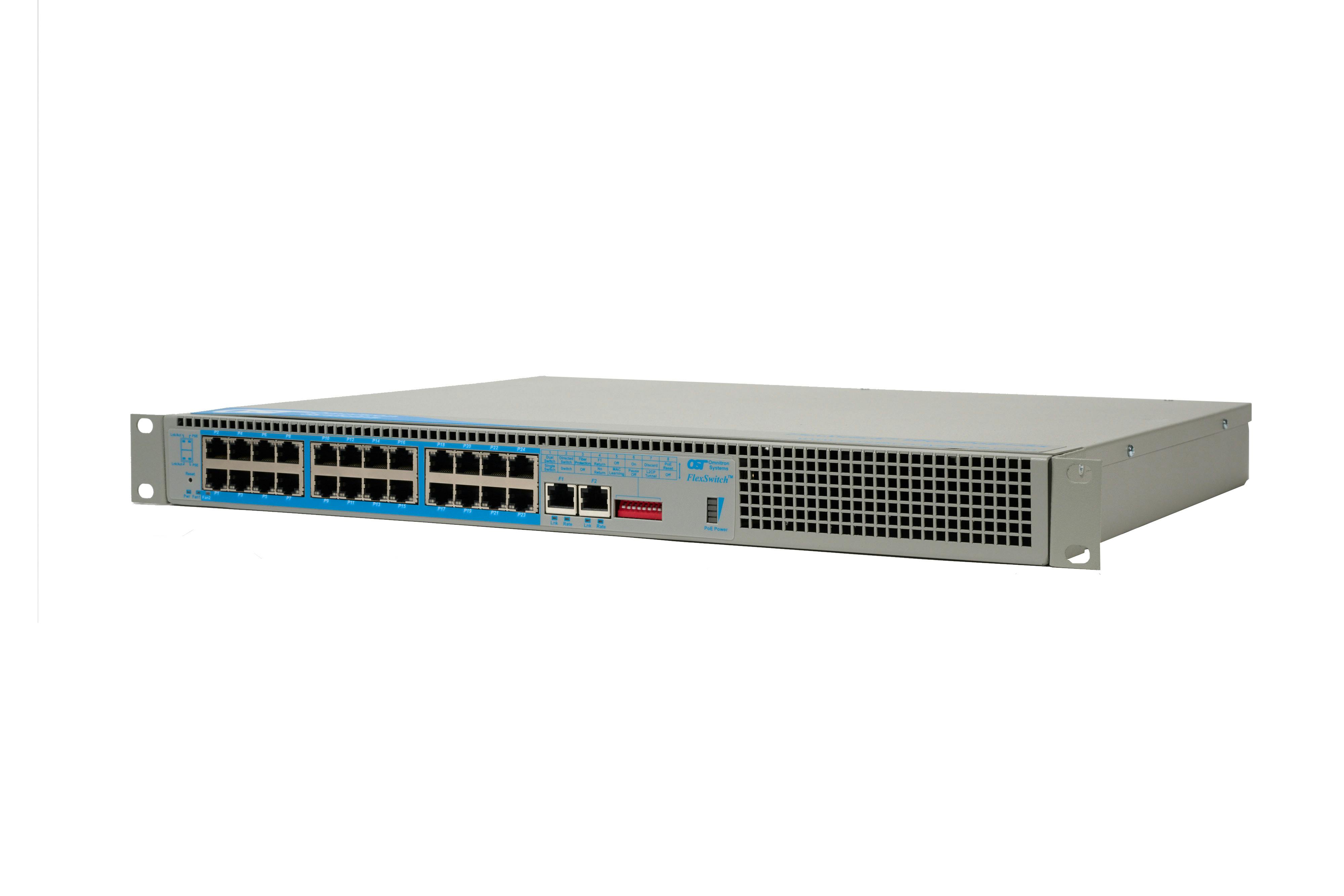 Omnitron Systems Launches FlexSwitch 10GRPoE/Sx 24-Port Ethernet and ...